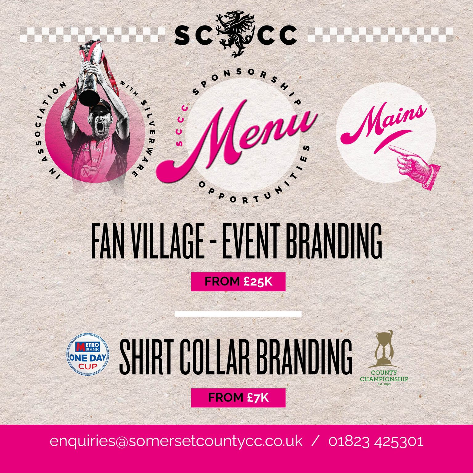 Sponsorship Opportunities: What's on the Menu? - Somerset