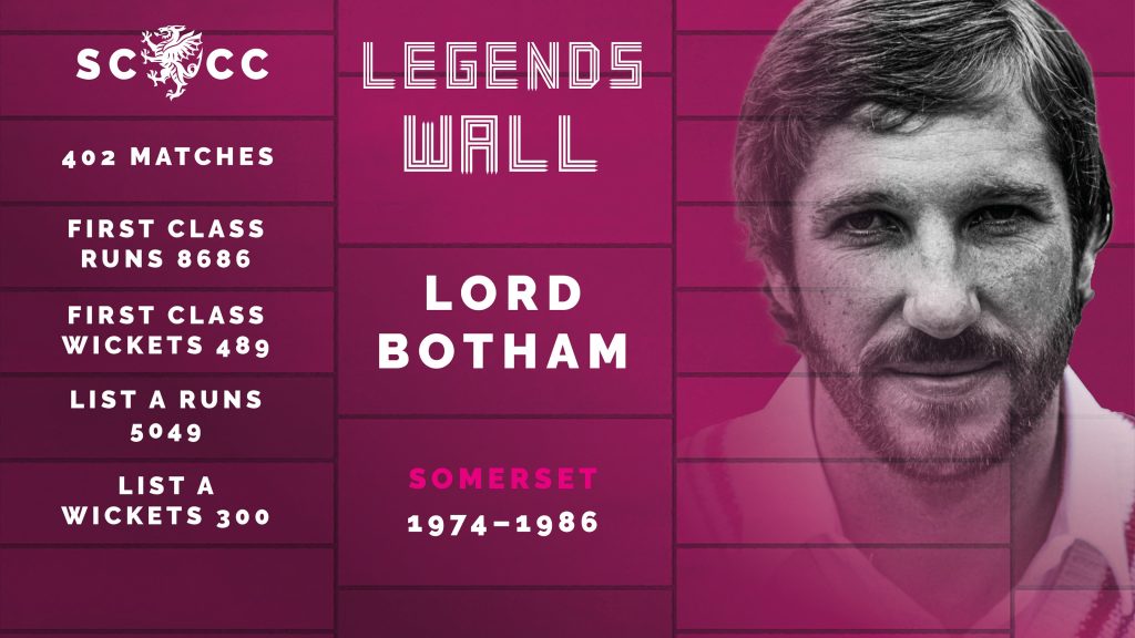 Ian Botham to be added to Legends Wall - Somerset